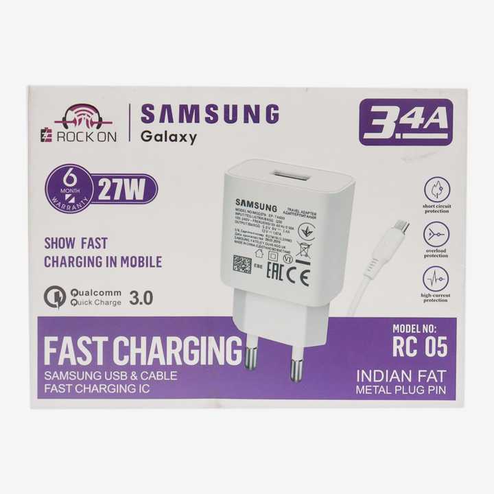 Rock On Rc-05 27W Fast Charging Usb & Cable Fast Charging Ic Type Micro ...