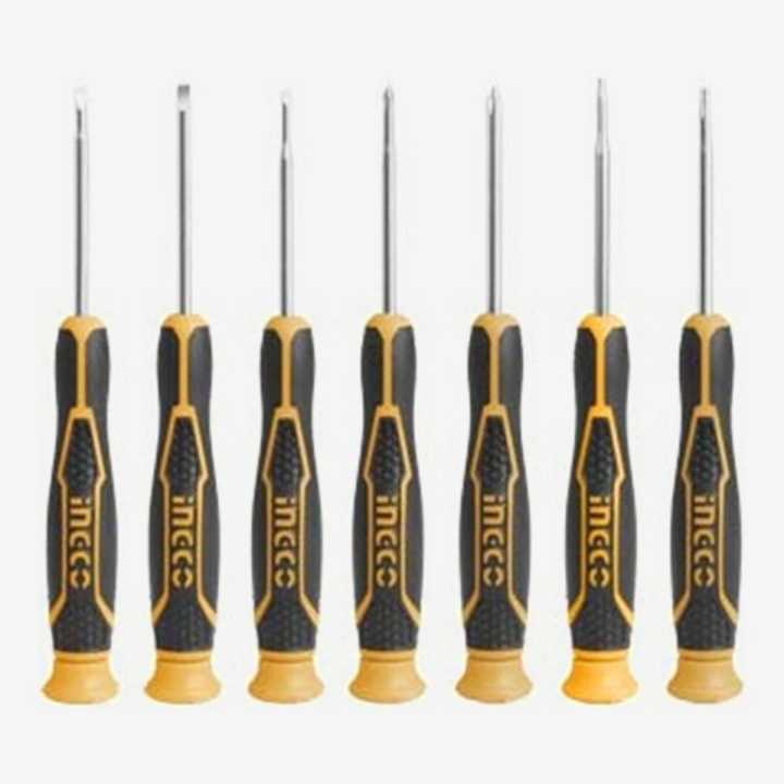 INGCO 7 Pcs Precision Screwdriver Set HKSD0718 | Daraz.com.np
