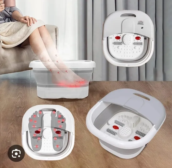 Premium Foot Spa Bath Massager Machine – Steam Sauna with 4 Pedicure ...