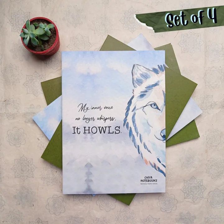 Chiya Notebooks Animal 1 (Set of 4) (A4) (Rs. 100 per piece) | Daraz.com.np