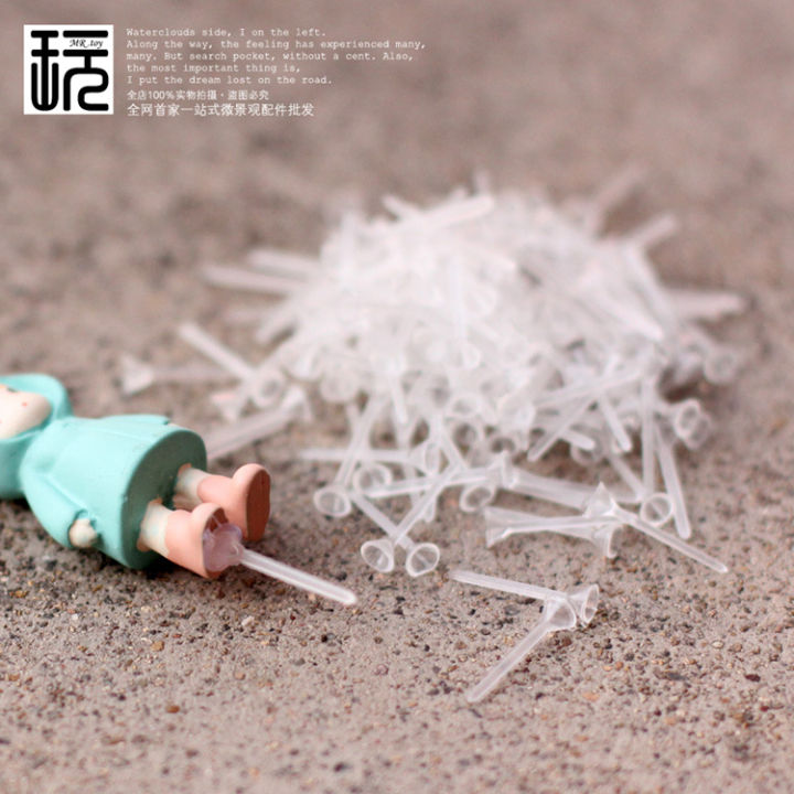 100pcs/bag Small/ big Fixed Stick (pins) + glue Micro Landscaping ...