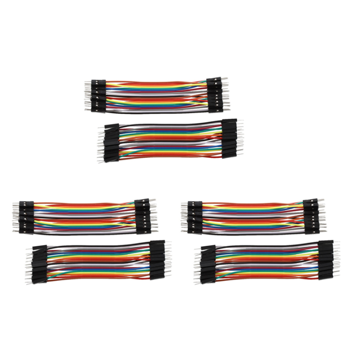 120 Pcs 10 cm Breadboard Plug Male to Male Jumper Wires Cables | Daraz ...