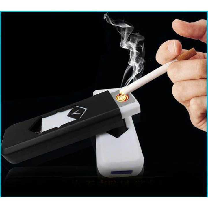 Environmental USB Smart Electronic Chargeable Lighter - Black | Daraz ...