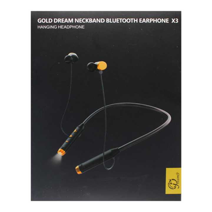 Gold Dream Neckband Bluetooth Earphone X3 | Daraz.com.np