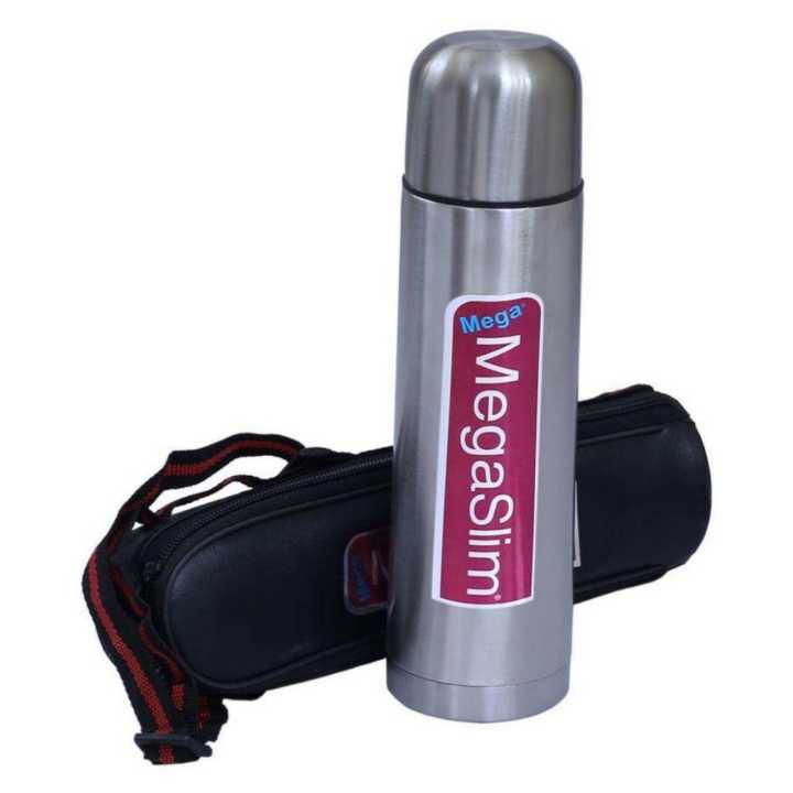 Megaslim Flask - 1000 Ml Mega Slim Silver Stainless Steel | Daraz.com.np