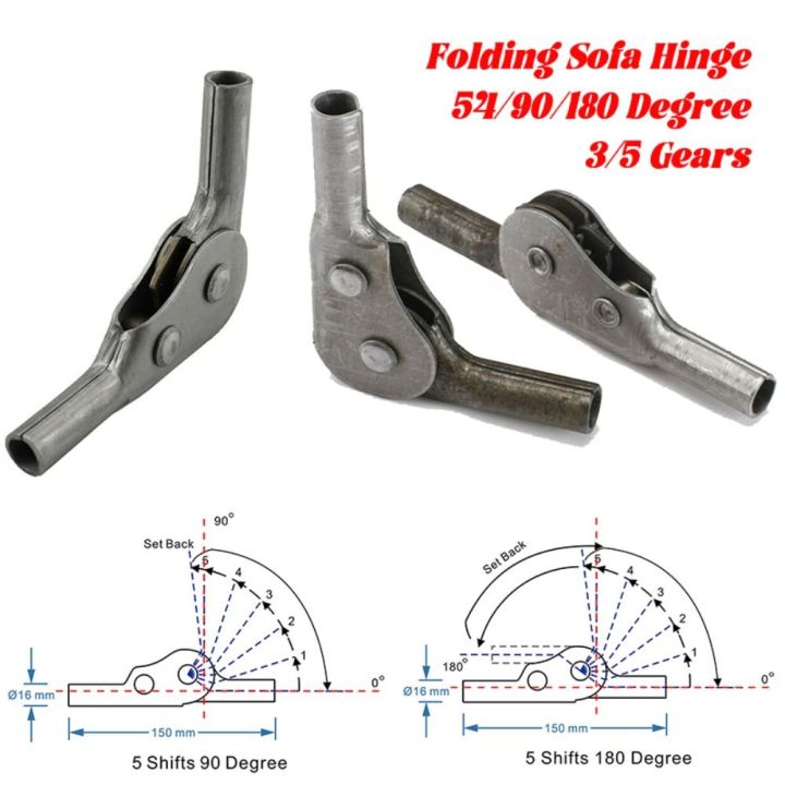 Professional Steel Sofa Angle Adjuster Joint 54/90/180 Degree Foldable ...