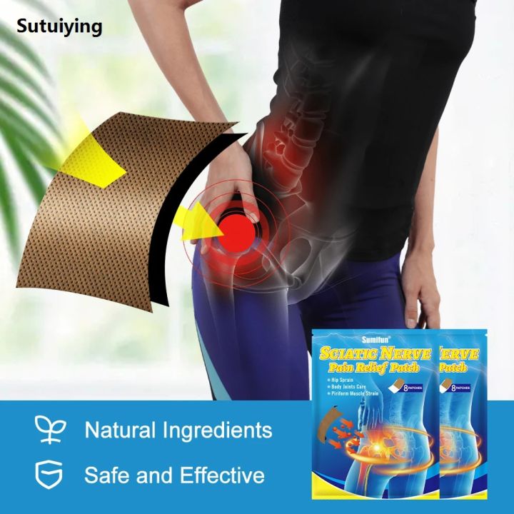 Sutuiying 8/16pcs Sciatica Nerve Patches Lumbar Herniated Disc ...