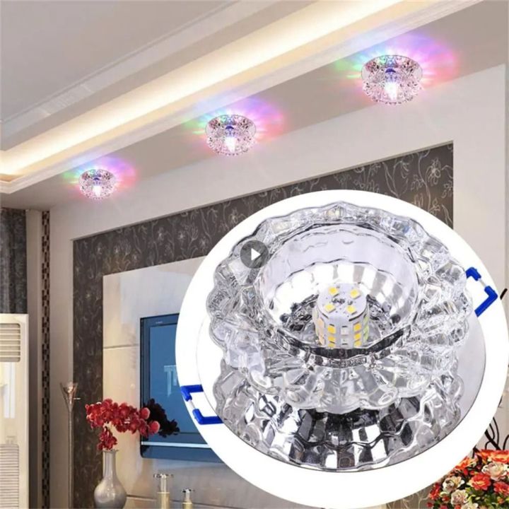 Multicolor Downlight 3W LED Ceiling Lights Aisle Flush Balcony lamp ...