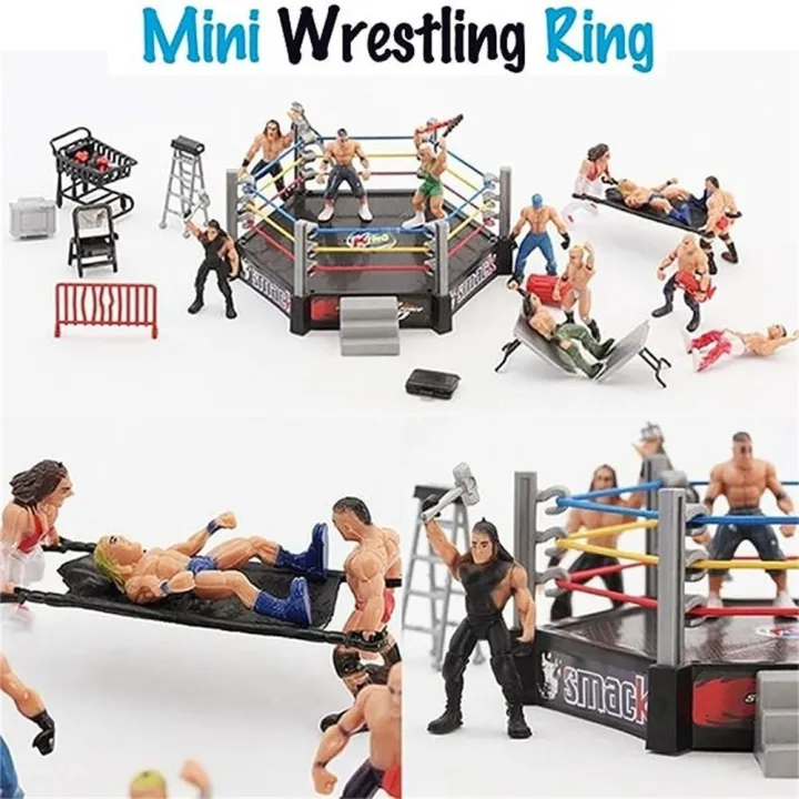 Classic Fighting Station Wrestling Toys Wrestler Athlete Assembled ...