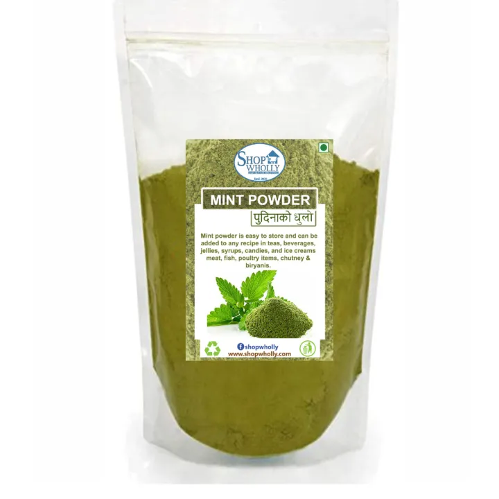 SHOP WHOLLY Pudina/Mint Leaf Powder-200 grams | Daraz.com.np