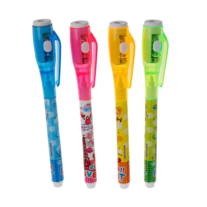 Invisible Writing Magic Pen Uv Light Secret Massage - Magic Invisible ...