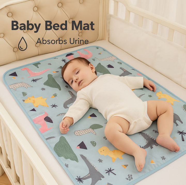 Multicolor New Born Baby Absorbable Urine Mat 40*70cm | Daraz.com.np