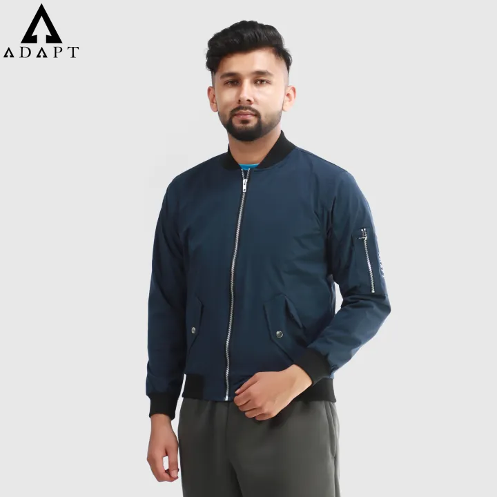 Adapt Nepal Blue Multi-Flight Bomber Jacket For Men | Daraz.com.np