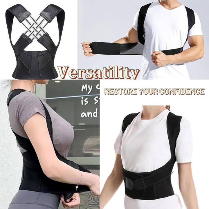Posture Corrector for Women and Men, Adjustable Shoulder Posture Brace ...