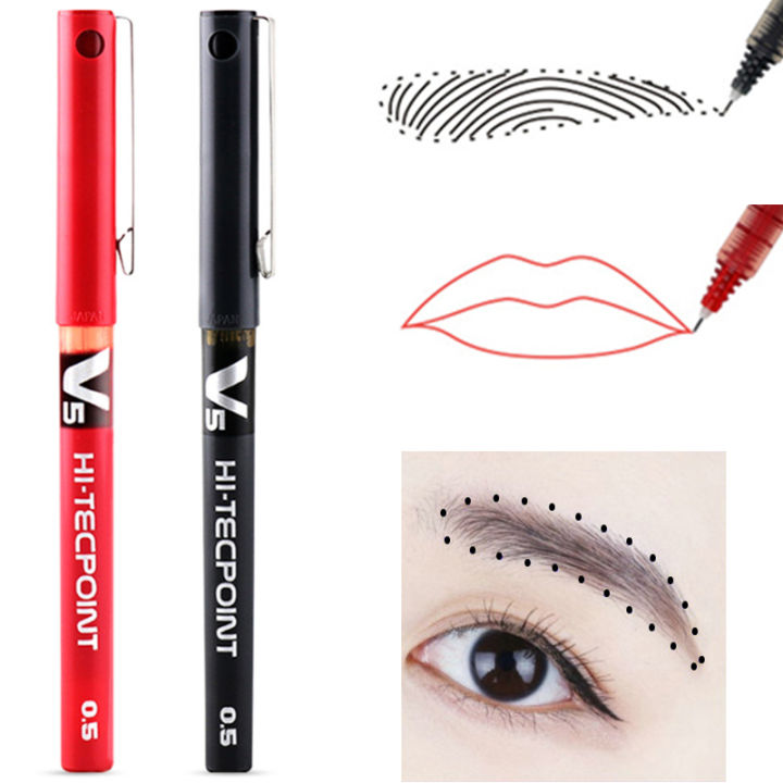 Temporary Tattoo Black Red Microblading Skin Marker Pen Tattoo Skin ...