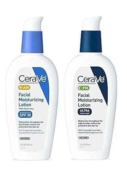Cerave Facial Moisturizing Lotion AM PM Bundle ( 89ml ) 89ml ( COMBO ...