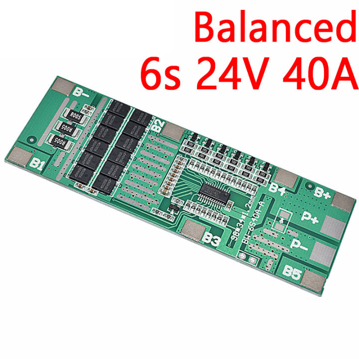 24V 6S 40A 18650 Li-Ion Lithium Battery Poretect Board Solar Lighting ...