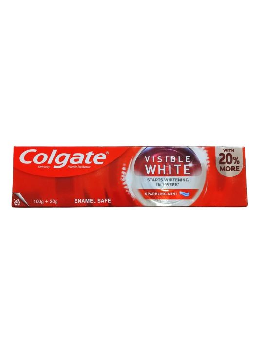 Colgate Visible White 100 Gm + 20 Gm | Daraz.com.np