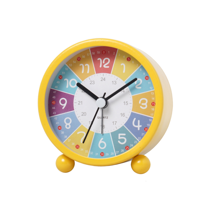 Educational Wall Clock for Kids Learning Time,Decorative Clock Yellow ...