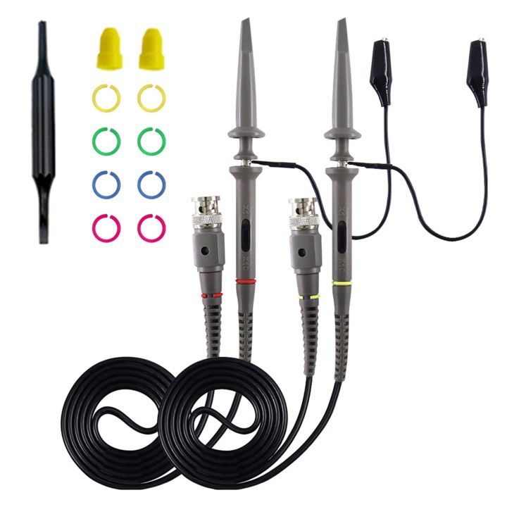 Oscilloscope Probe with Accessories Kit 100MHz Oscilloscope Clip Probes ...