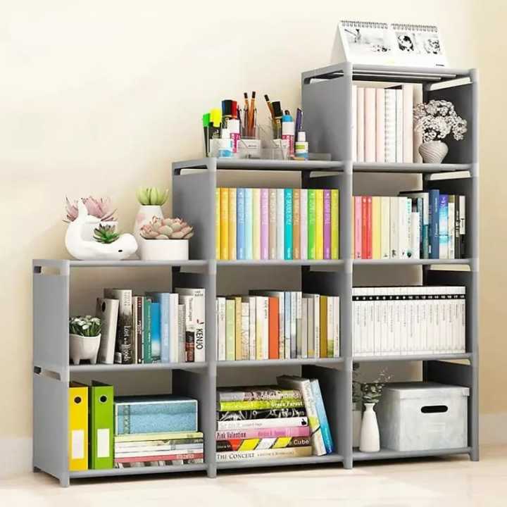 9 Cube 4 Layer Book Shelf, Book Rack For Home And Office | Multi-Color ...