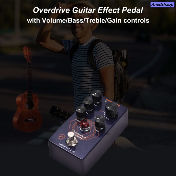 Anedshaop MOSKYAudio Overdrive Guitar Effect Pedal 4 Mode Switch Volume ...