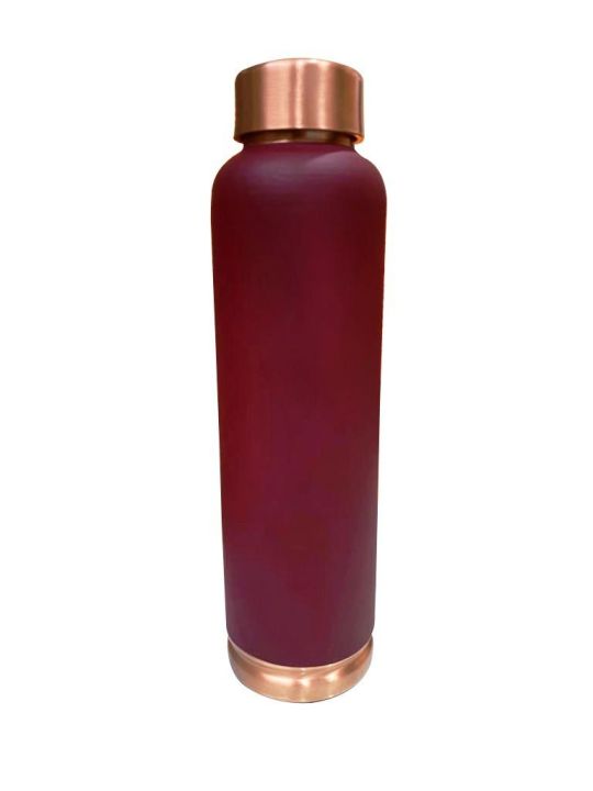 signoraware Copper red print Design Copper Water bottle for Office Gym ...
