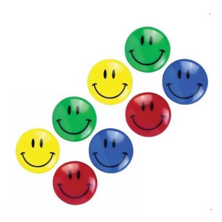 8Pcs/Set Cute Smile Fridge Magnet Set Cartoon Face Expression ...