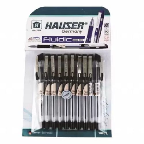Hauser Fluidic Black Ball Pen Black ( Set of 10 Pcs ) | Daraz.com.np