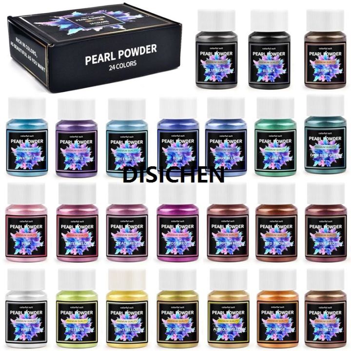 DISICHEN Pearlescent Powder Kit Colorant Pigment Sets Epoxy Resin ...