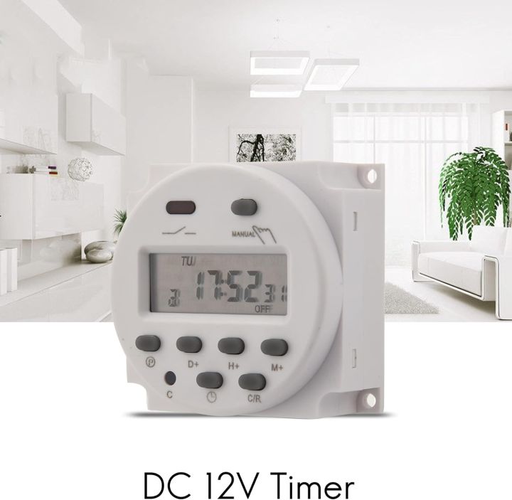 DC 12V Digital LCD Programmable Timer Time Switch Relay 16A Time Switch Relay | Daraz.com.np