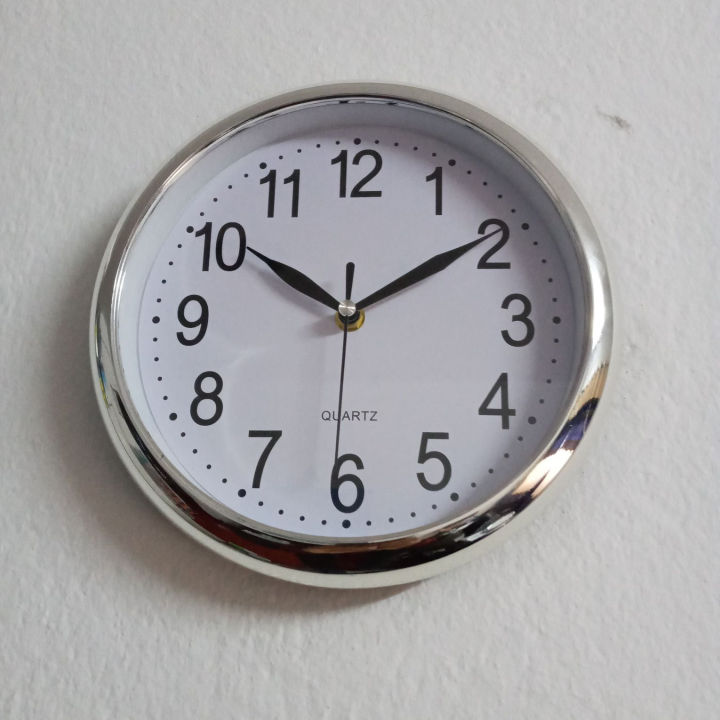 Metal Round Wall Clock/ Quartz Silent Sweep Movement Home, Kitchen ...