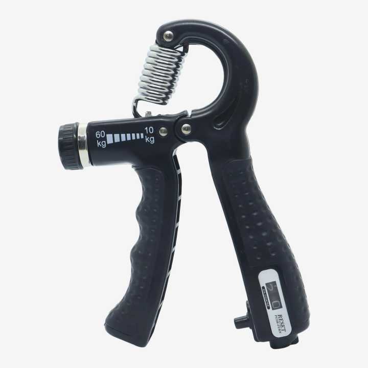 Black Adjustable Hand Gripper with Counter Hand Strength Exercise (Upto ...