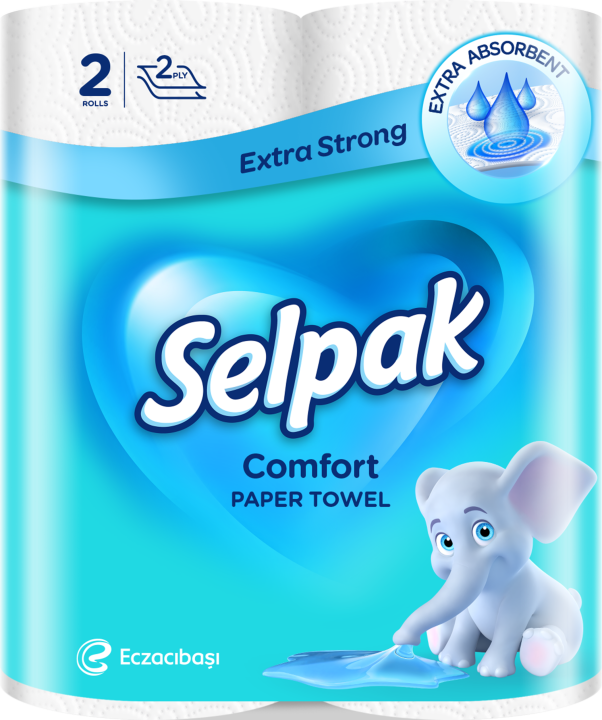 SELPAK Comfort Paper Towel Kitchen Roll 2ply 2rolls pack | Daraz.com.np