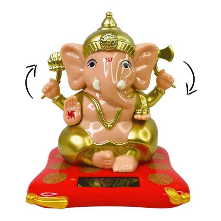 Solar Ganesha Statue For Home Decor And Office | Ganpati Bappa | Solar ...