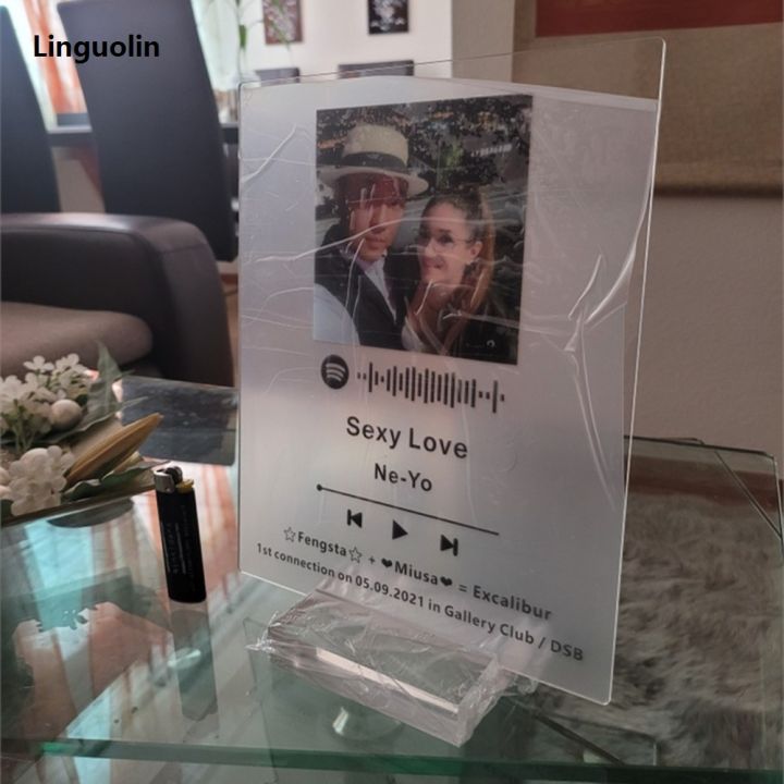 Linguolin Custom Acrylic Music Board Personalized Spotify Code Personal ...