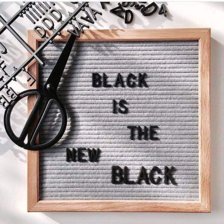 Premium Wood Framed Felt Letter Board Plastic Stand Letters Set ...