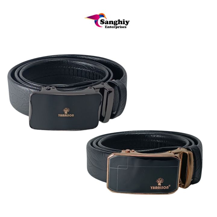 Yarison Trendy Auto Lock Scratch Proof Black Belt for Men | Daraz.com.np