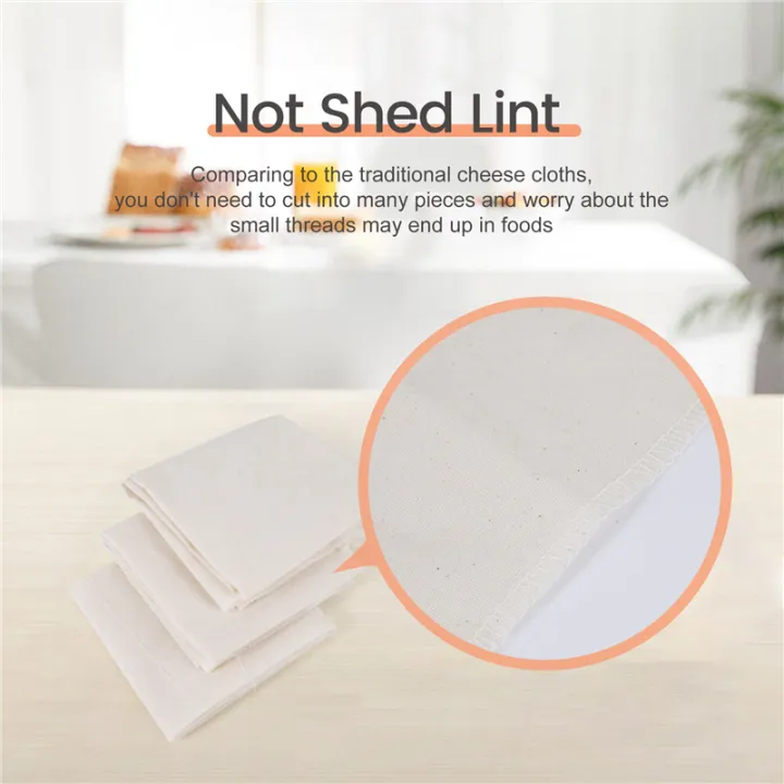 Muslin Cloths for Cooking, 50X50cm, Grade Hemmed Cheese Cloths for ...