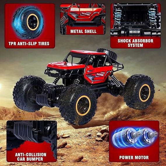 RoughRider RC Beast – Kids’ Rechargeable Off-Road Stunt Car with Dual ...