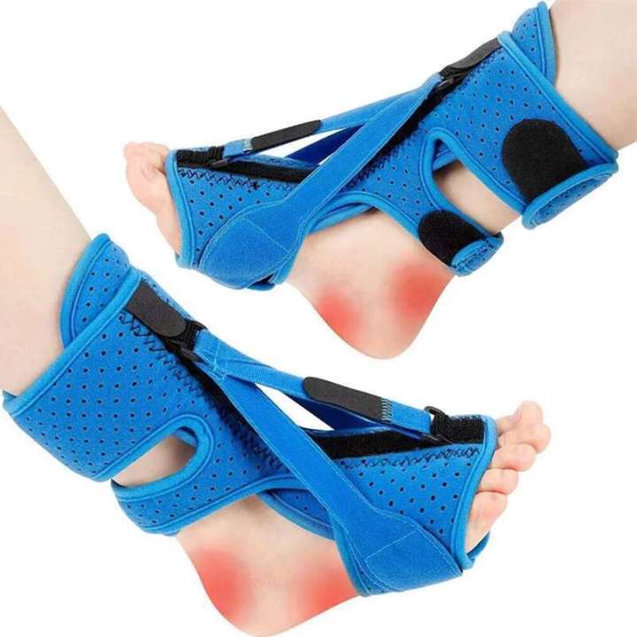 Drop Orthotic Brace Adjustable Elastic Night Splint with Arch Support ...