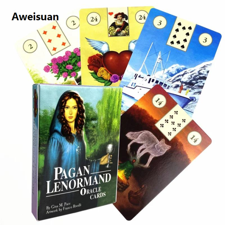 Aweisuan Pagan Lenormand Oracle Cards Full English Classic Board Games ...