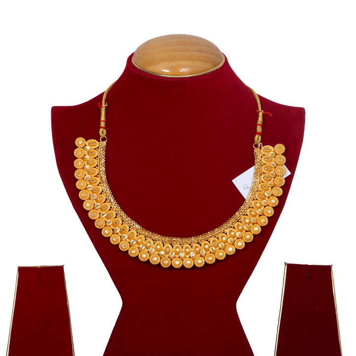 Jewel Queen Gold Plated Simple And Latest Design Necklace For Women ...