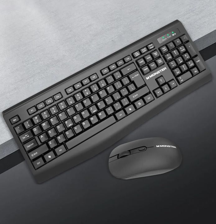 Monster Airmars KM3 Pro Wireless Keyboard And Mouse Combo With Palm ...