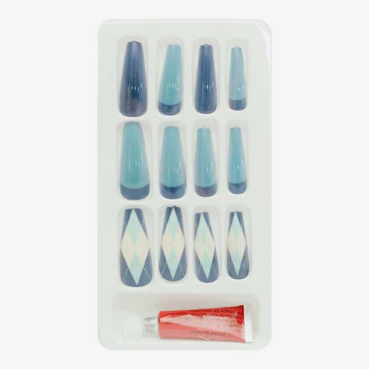 Multicolor Fake Nails 12 Pcs | Daraz.com.np