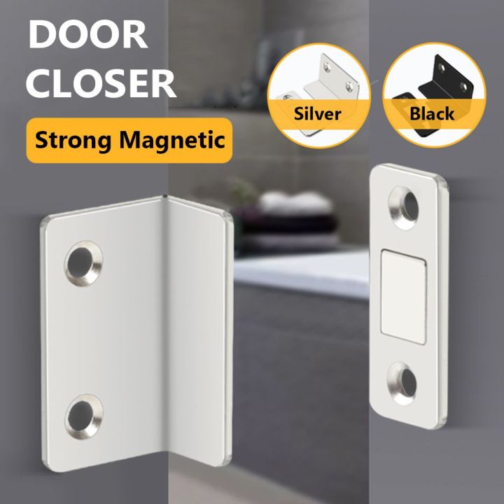 Ultra Thin Closures Latch L Type Door Stopper Strong Magnetic Cabinet ...
