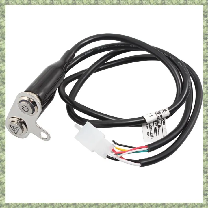 Ktteay LED Motorcycle Scooter ON-OFF Hazard Light Switch Double ...