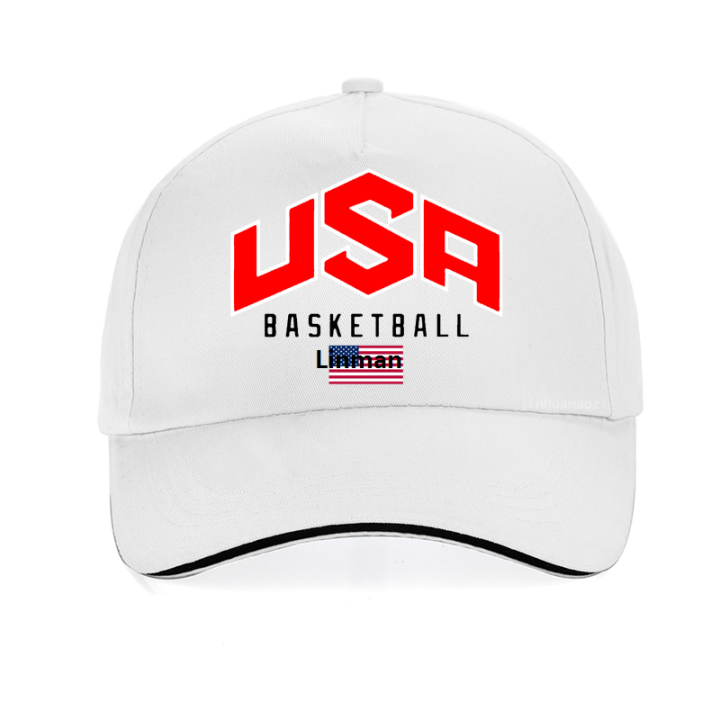 Linman 【New Arrivals】USA Basketballer Printed Baseball Cap Street ...