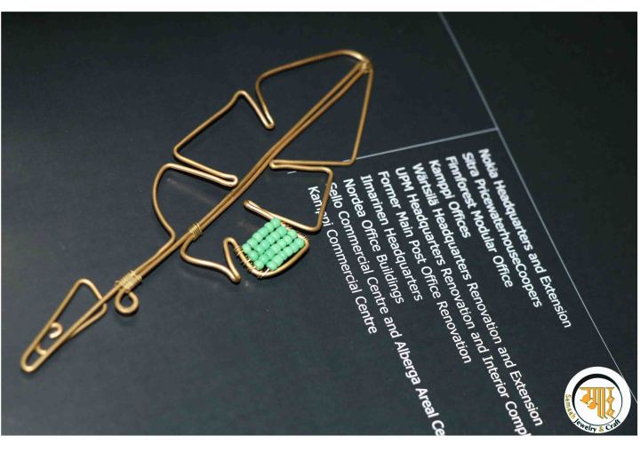 Wire art (leaf) bookmark. | Daraz.com.np
