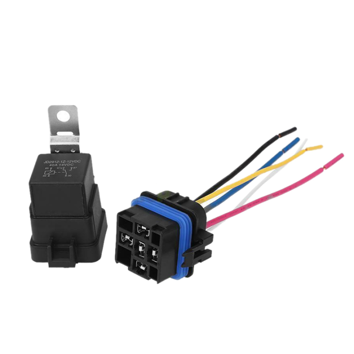 5X Waterproof Integrated Automobile Relay Dc/12V 40A Auto Relay ...